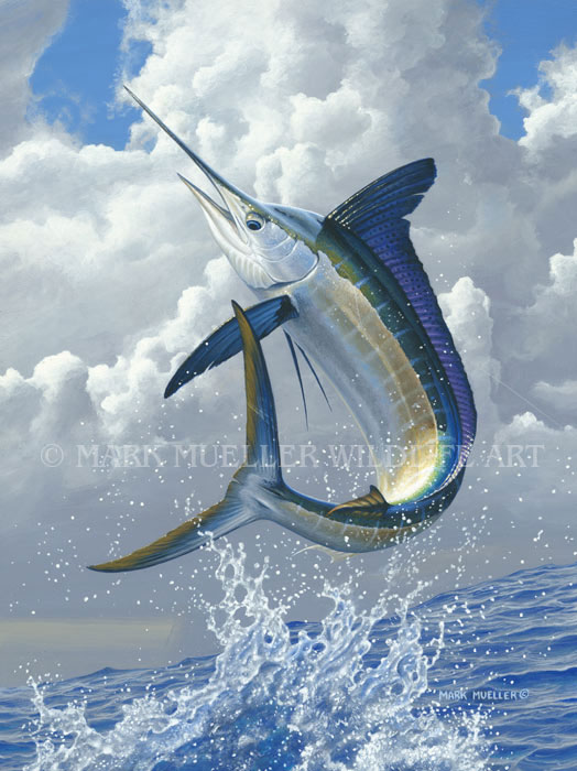 Blue Marlin Painting